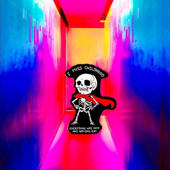 Wall Decor | Nostalgia Skeleton Spooky Scary Creepy Cool Sticker | Poshmark